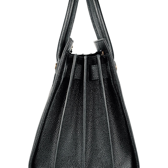 Chopard | Bags | Chopard Bologna Black Leather Grain Shoulder Bag ...